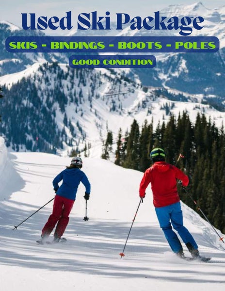 Used Ski Package, Skis, Bindings, Boots & NEW Ski Poles. Custom Fit to Order! | SidelineSwap ...