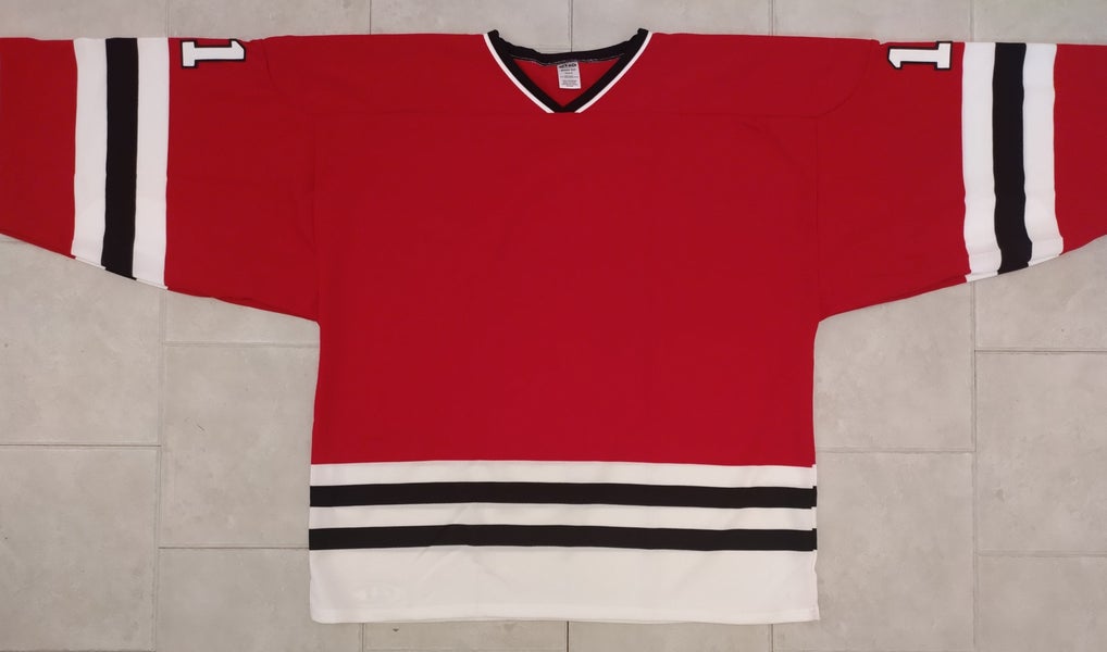 AK H550 "Blackhawks" Style Hockey Goalie Jersey-4XL-NEW- Red ...