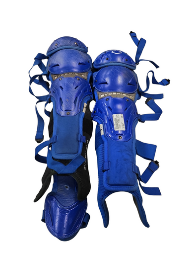 Used Evoshield Catchers Shin Guards Catchers Leg Guards Royal Blue ...