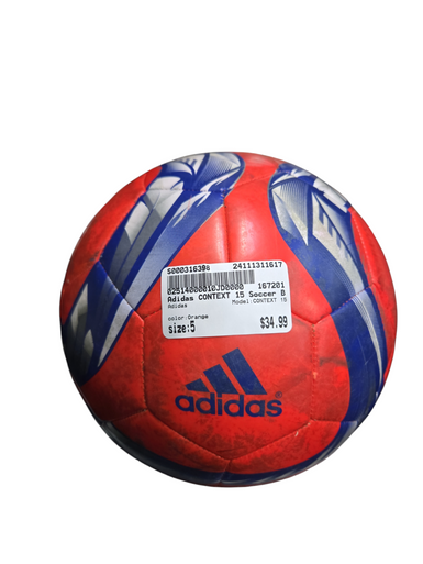 Used Adidas Context 15 All Size Soccer Ball Orange 5 11617-s000316398 ...