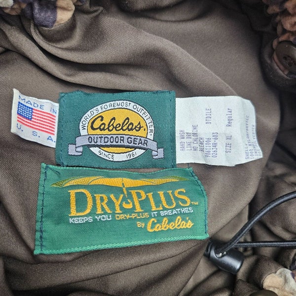 Vintage Cabela's Dry Plus Fleece Camo Pants Lined Size XL Reg Hunting ...