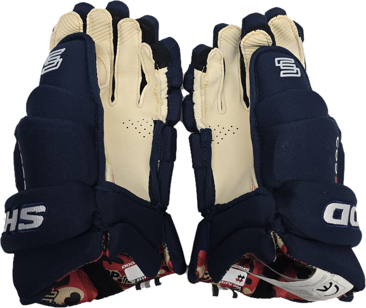 Sherwood Code Pro Stock Custom Navy Hockey Gloves 14" NHL New (13277 ...