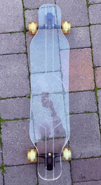Ghost Boards 40” Complete Platypus-Koi Longboard Skateboard LED Light ...
