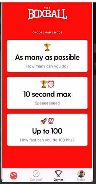 Three (3) BOXBOLLEN Original reflex training ball with app ...