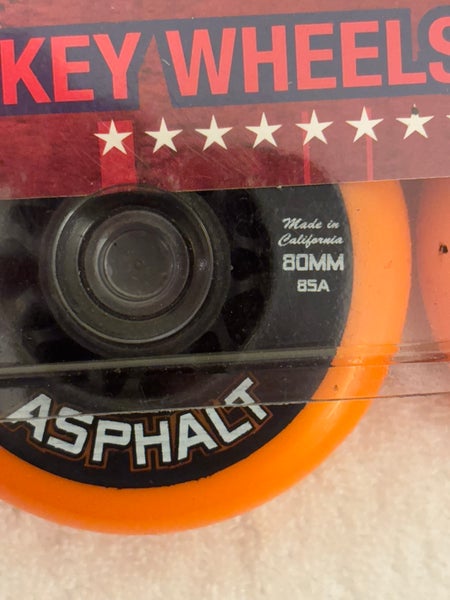 4 Pack Labeda Gripper Asphalt 80mm Inline Hockey Wheels 85a ...
