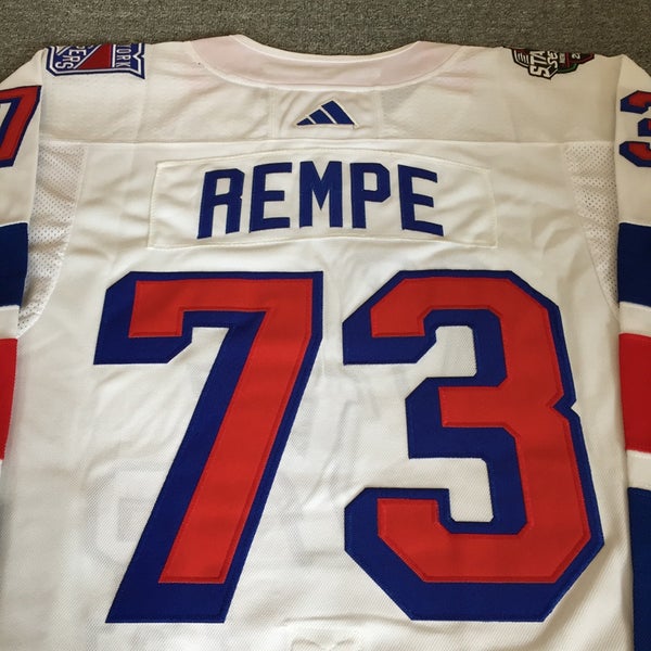 New York Rangers 73 Matt Rempe Stadium Series White Ice Hockey Jersey ...