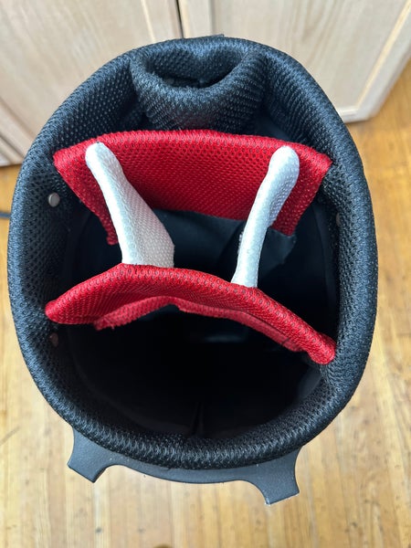 Ray Cook 6 Way Adult Stand Golf Bag Red Black White With Rain Cover ...