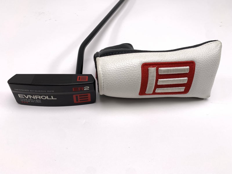 Evnroll ER2 Mid Blade Black Putter 34" Long Grip Mens RH W/Head Cover ...