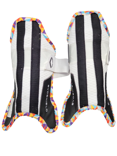 Used Evoshield SHIN GUARD Catchers Leg Guards White Junior 11849 ...