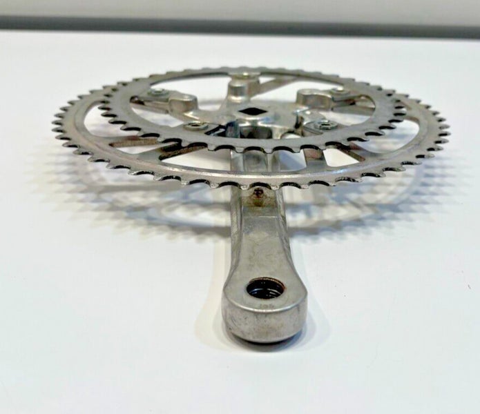 Vintage 1980s Sakae CR 165mm 52/40 Silver Aluminum Road Bike Double ...