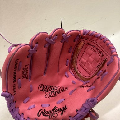 Rawlings (Used) Pink Left Hand Throw 9" Baseball Glove | SidelineSwap ...