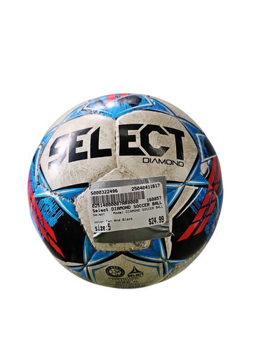 Used Select DIAMOND SOCCER BALL All Size Soccer Ball Tan And Black 5 ...