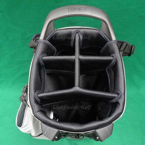 NEW Ping Hoofer Light Grey/Blue/Graphite Golf Stand Bag w/ Raincover ...