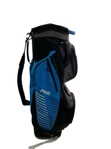 Used Ping TRAVERSE 14 WAY CART BAG Mens Cart Bag Royal Blue 11347 ...