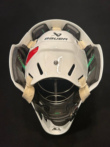 Bauer NME One Pro White Ice Hockey Goalie Mask Size Senior Medium W ...