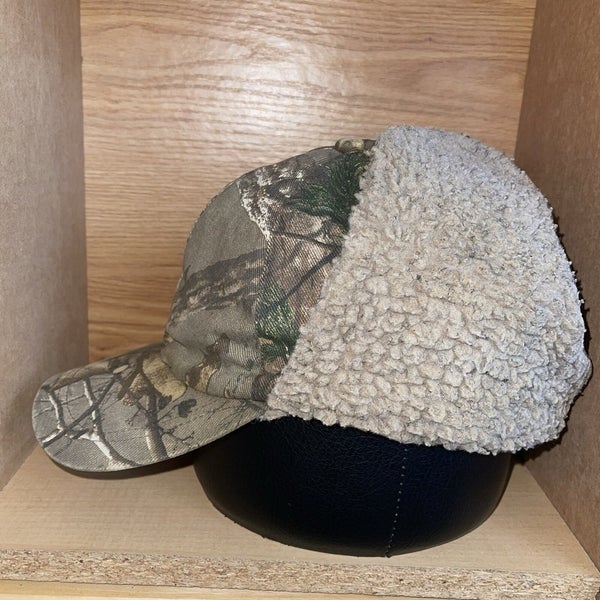RealTree Xtra Sherpa Fur Lined Ear Flap Strap Camo Hunting Hat Cap ...