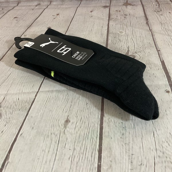 Puma Hoops Arch Support Seamless Crew Cut Basketball Socks Black MD ...