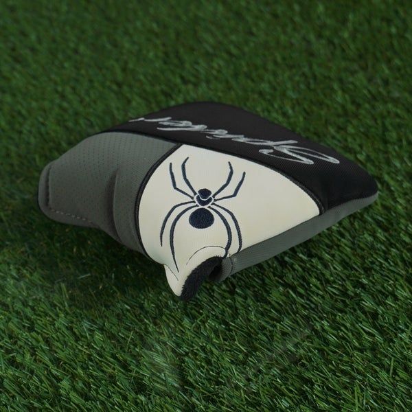 TAYLORMADE SPIDER MALLET PUTTER HEADCOVER MAGNETIC CLOSURE BLACK / GRAY ...