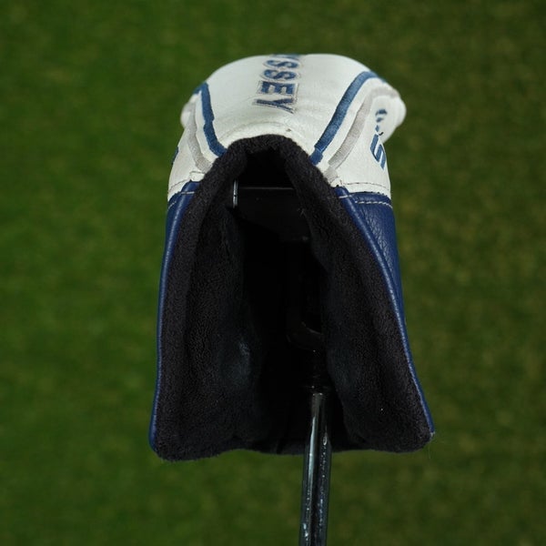 ODYSSEY STROKE LAB BLADE PUTTER HEADCOVER MAGNETIC CLOSURE WHITE / BLUE ...