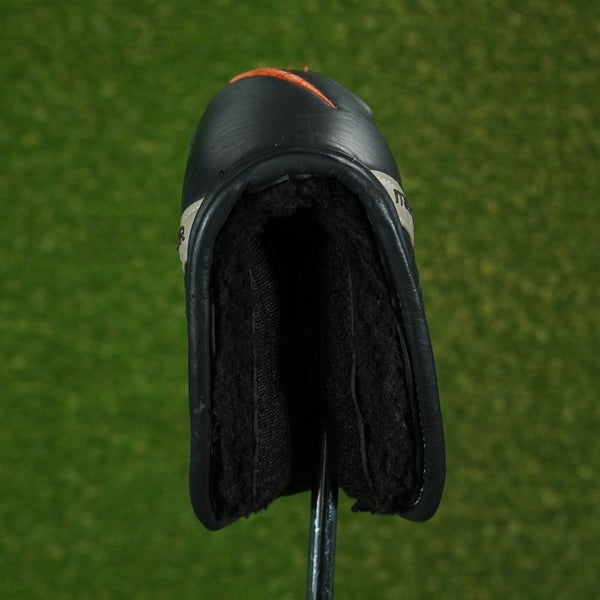 NIKE METHOD MATTER LONG NECK BLADE PUTTER HEADCOVER CLOSURE BLACK / RED ...