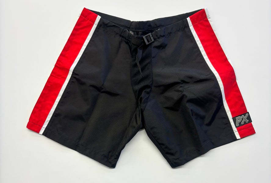 PX Hockey Shell – Black with Red & White Stripe Youth Medium ...