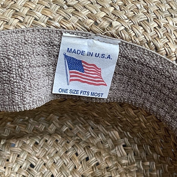 Vintage Coca Cola Coke Straw Wicker Sun Hat Cap RARE Made In The USA ...