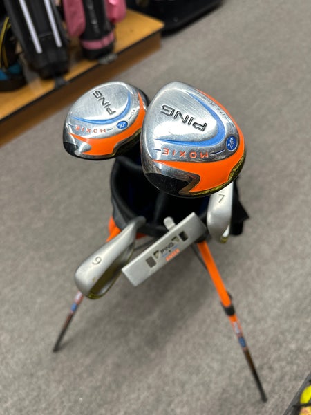 Used Ping MOXIE Jr Package Set RH Royal Blue And Orange 7 Piece 11835 ...