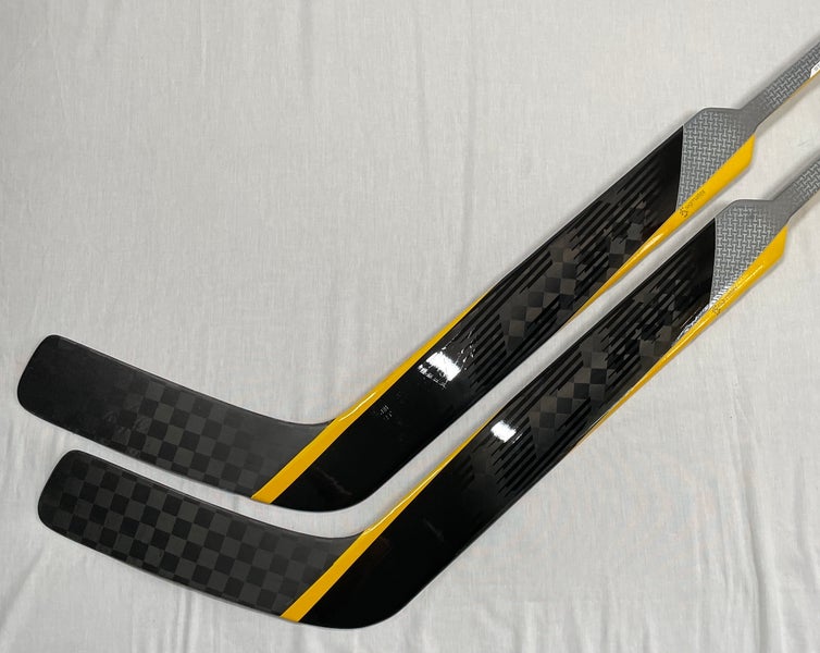 NEW CCM EFlex 5 Pro Custom Goalie Stick 24" White/Gold 2-Pack ...