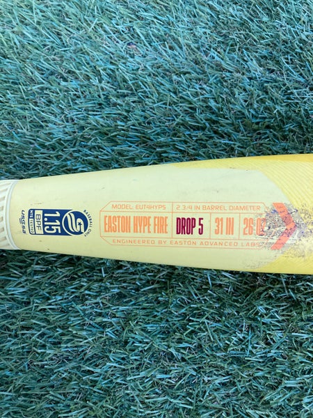 2024 Easton Hype Fire Bat USSSA Certified (-5) Composite 26 oz 31" (cracked) | SidelineSwap ...