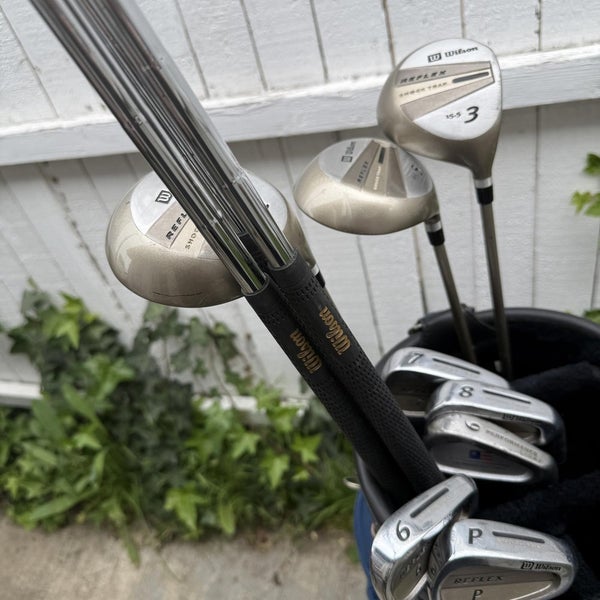 Womens Wilson Reflex Golf Club Complete Starter Set With Golf Bag ...