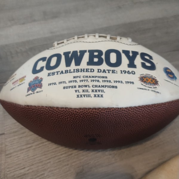 Vintage Dallas Cowboys, Buccaneers, and Rams Football Tribute Ball ...