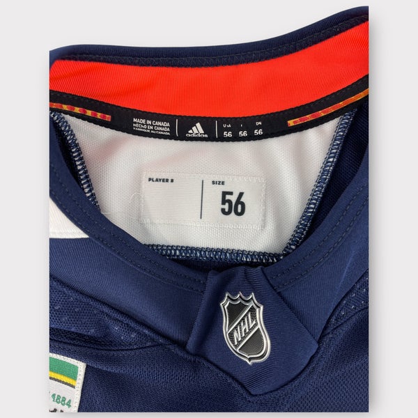 Pro Stock Used Size 56, 58 adidas Buffalo Sabres Navy Blue Practice ...