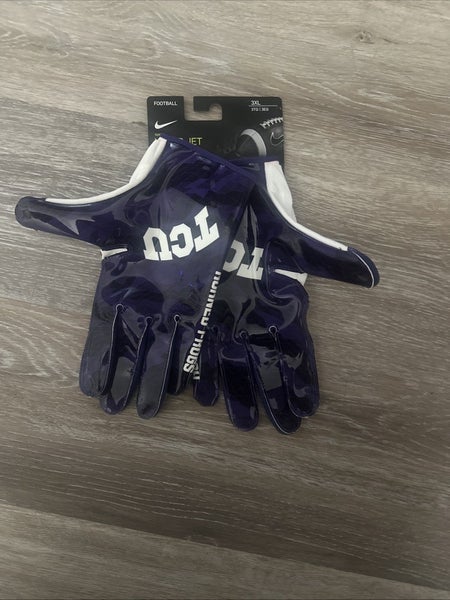 Nike Vapor Jet 6.0 Football Gloves NCAA Team TCU Hornes Frogs Men 3XL ...