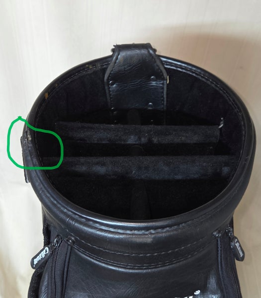 Callaway Big Bertha Golf Cart Bag Faux Leather Black 6-Way ...