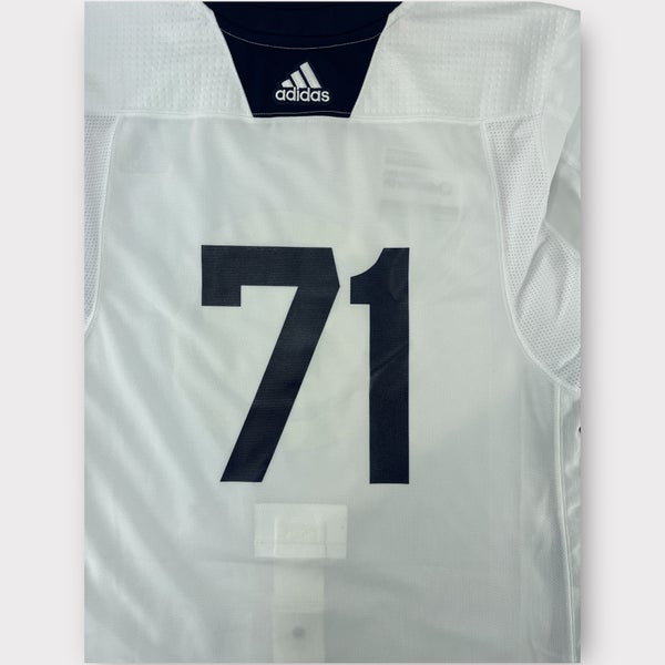 Pro Stock Used Size 54, 56 adidas Buffalo Sabres Navy Blue Numbered ...