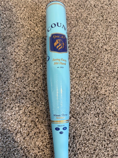 2026 Combat Spec A1 BBCOR Certified Bat (-3) Alloy 30 oz 33" (New) Blue ...