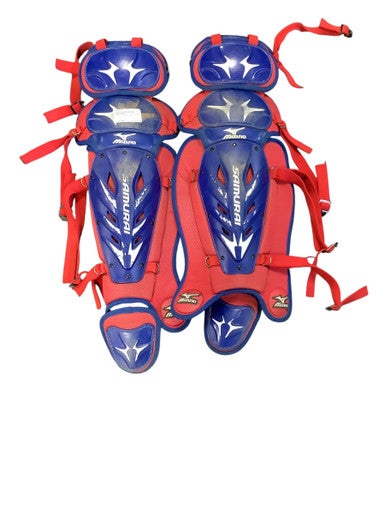 Used Mizuno SAMURAI ADT Catchers Leg Guards Red Adult 11479-S000391970 ...