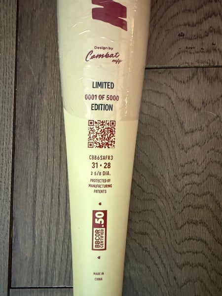 RARE #0001/5,000 - 2026 Combat MFG Spec A1 BBCOR Certified Bat (-3 ...