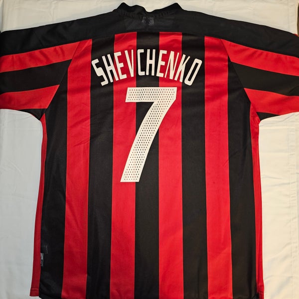 Andriy Shevchenko #7 AC Milan 2003-2004 Home Soccer Large Men's Adidas ...