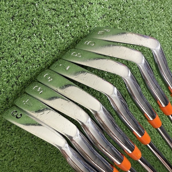 KZG Forged Blade Iron Set 3-PW Left Handed LH Dynamic Gold S300 Stiff ...