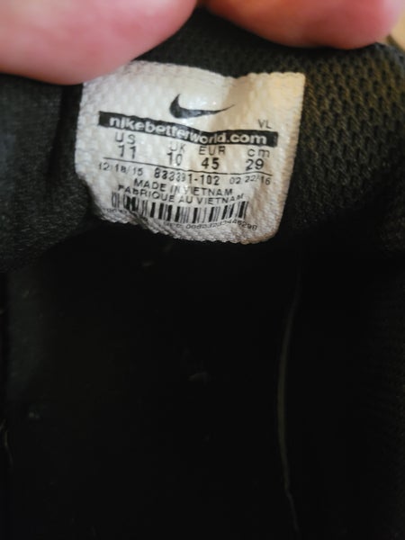 NIKE Men's VPR Fastflex Low Football Cleats White/Black, 833391, Vapor ...