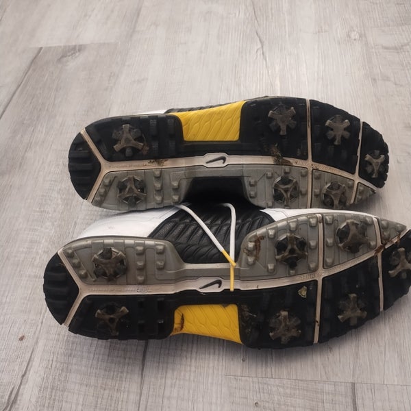 Nike Golf Cleats Sz 12 Livestrong Spike White Yellow Black Zoom ...