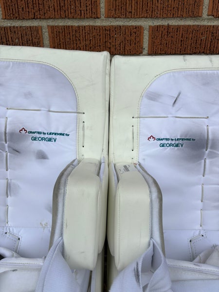 San Jose Sharks Georgiev 34" True PX5 Goalie Leg Pads Pro Stock (Used ...