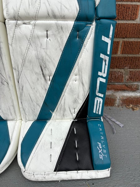 San Jose Sharks Georgiev 34" True PX5 Goalie Leg Pads Pro Stock (Used ...