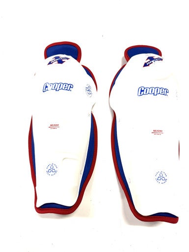 Used Cooper SG600 Senior Shin Guards White 15" 11860-C000291438 ...