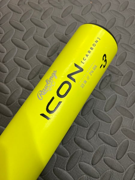 2024 Rawlings Limited Edition "Glowstick" Icon Bat BBCOR Certified (-3 ...