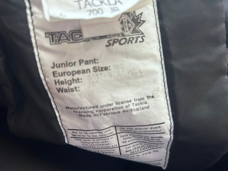 Junior Small Tackla 700 Hockey Pants (Used) | SidelineSwap | Buy and ...