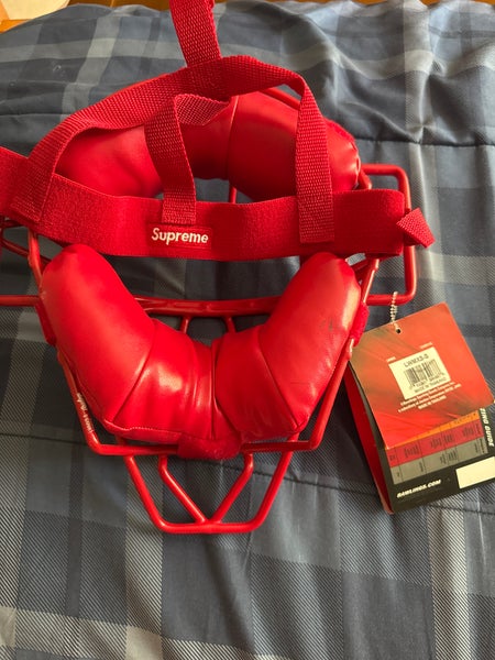 Rawlings X Supreme Red Catchers Mask | SidelineSwap | Buy and Sell on ...