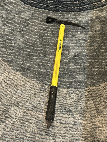 VTG Stubai Austria Ice Axe Yellow Star Aluminum Shaft Chromoly Steel ...