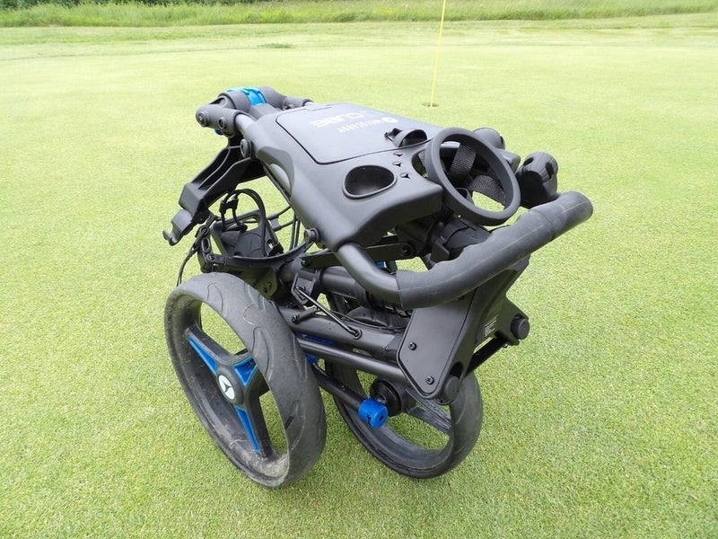 MotoCaddy Cube 3 Wheel Push Cart- Blue BRAND NEW | SidelineSwap | Buy ...